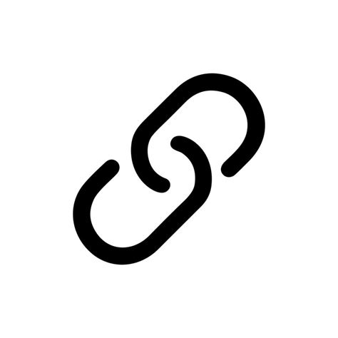 Simple Line Outline Chain Link Connection Element Symbol Icon 68738682 Vector Art At Vecteezy