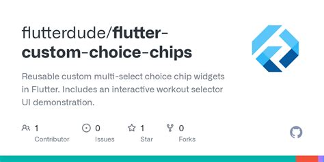 Github Flutterdudeflutter Custom Choice Chips Reusable Custom Multi