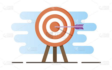 靶上有箭的图案。