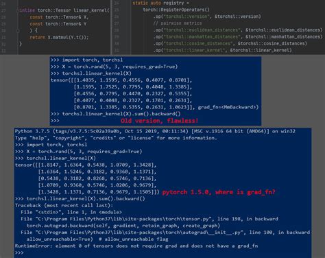 Pytorch 150 Requiresgrad Being Automatically Set To False In C