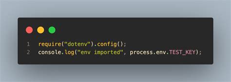 [node Js] Dotenv 설정하기
