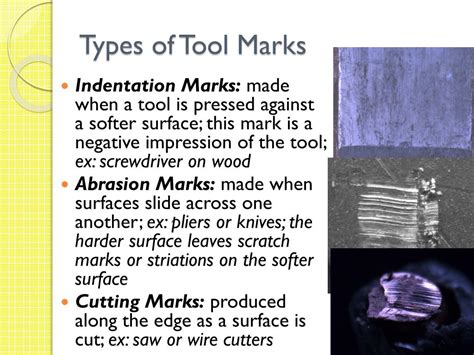 Ppt Tool Mark Identification Powerpoint Presentation Free Download Id 1555133