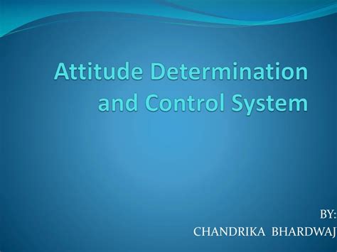 ppt attitude determination and control system powerpoint presentation