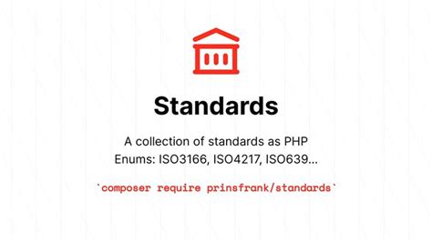 A Collection Of Iso Standards As Php Enums Social Network Coding