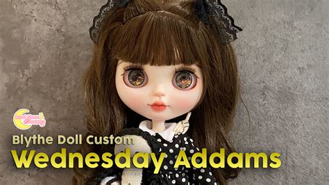 Blythe Doll As Wednesday Addams By Rurrimoon On Deviantart