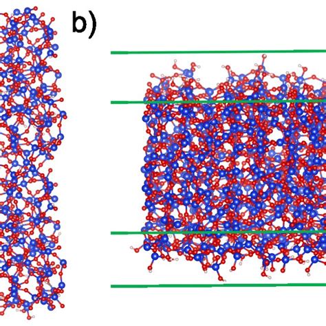 A Sio 2 Hydroxylated Surface In A Plan And B Projection