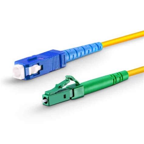 LC APC To SC UPC Single Mode Simplex Meter Fiber Patch Cable FiberWareHouse