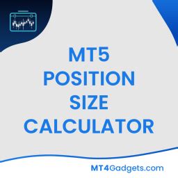 MT5 Position Size Calculator MT4Gadgets