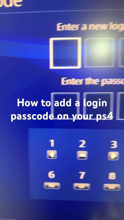 How To Add A Login Passcode On Your Ps4 Youtube