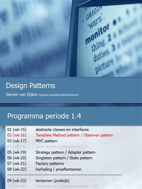 Presentatie Designpatterns Week2 Pdf