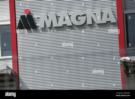 A Logo Sign Outside Of A Facility Occupied By Magna International Inc