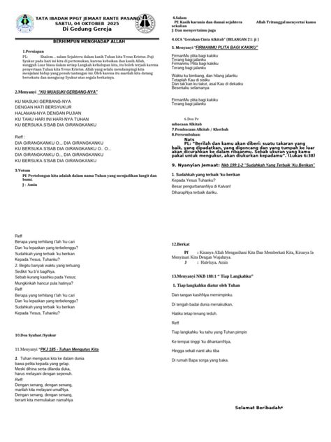 Tata Ibadah Ppgt Jem Rante Pasang 27 September 2025 Pdf