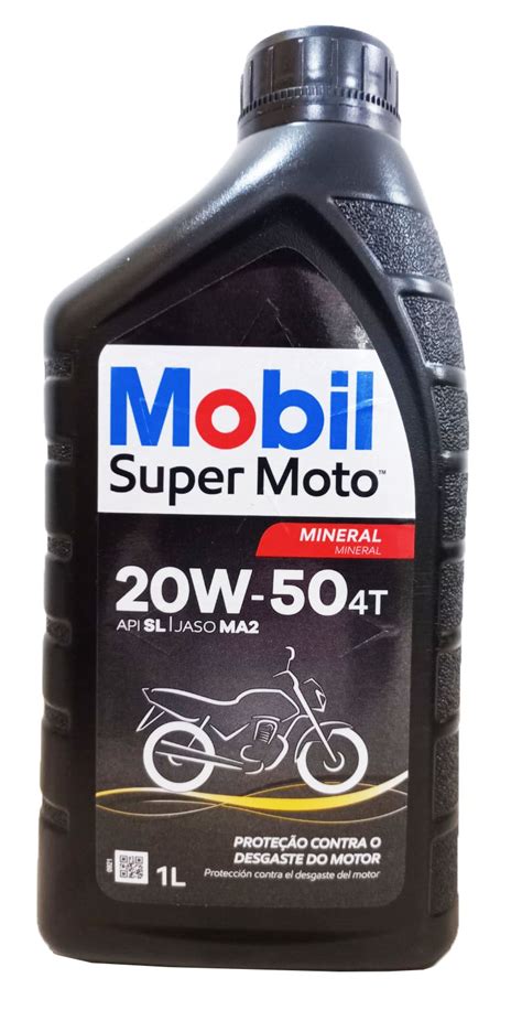 Óleo Mobil Super Moto 20w50 Mineral 4 Tempos 1 Litro
