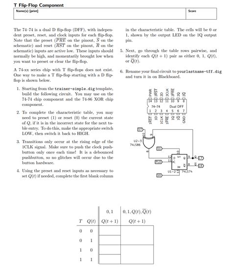 Solved The Is A Dual D Flip Flop DFF With Chegg Com