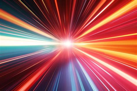 Premium Ai Image Hyperspace Warp Speed Light Effect Background