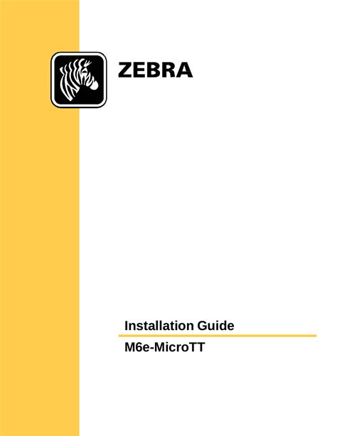 Zebra Technologies RFIDM EMTT UHF RFID Module User Manual Installation Guide