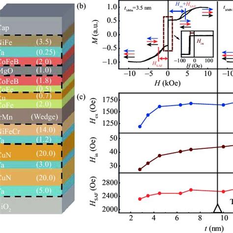 Color Online A Schematic Of The Synthetic Mtj Membrane Stack The