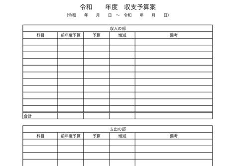 町内会やpta・サークルや部活の収支報告書・excelとwordで作り方＆書き方が簡単な無料テンプレートをダウンロード