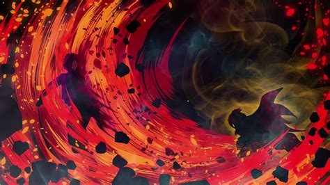 귀멸의칼날 속 렌고쿠의 화염의 호흡 제 1~9형까지 정리해봤습니다 화염의호흡 렌고쿠 무한열차 팬장 팬아트장이 배경화면 귀멸의칼날 귀칼 By Fanjang