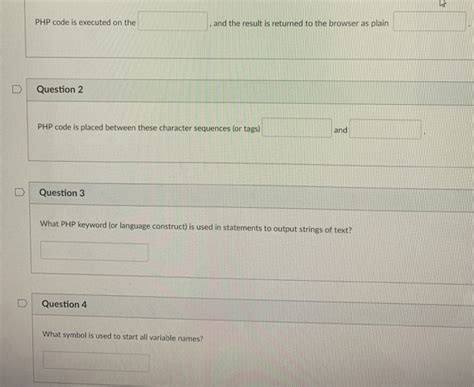 Solved Php Code Is Executed On The And The Result Is