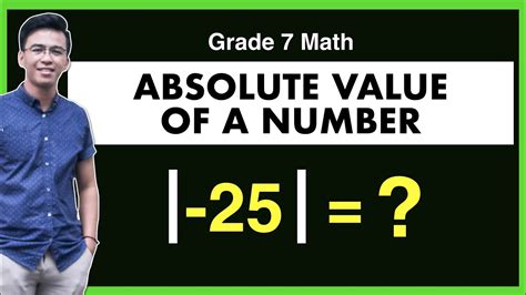 Finding The Absolute Value Of A Number Grade 7 Math Youtube