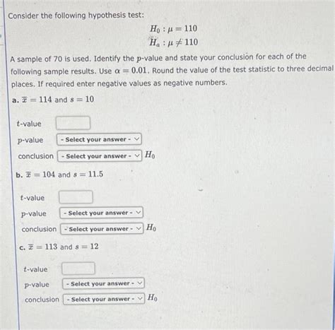 Solved Consider The Following Hypothesis Test Chegg