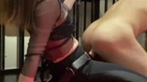 Pegging Queen When He Bent Over To Vacuum Under The Nightstand She