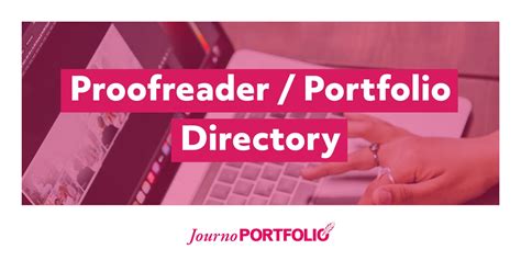 Proofreader Portfolio Directory Journo Portfolio