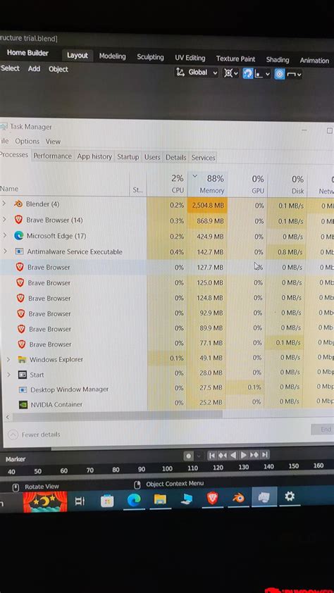 is it normal for blender gpu usage to be 0 it keeps crashing cause of