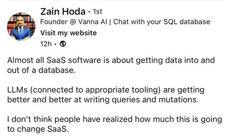 Jeremy Baksht On Linkedin Data Llms Ai Middleware Supplychain Saas