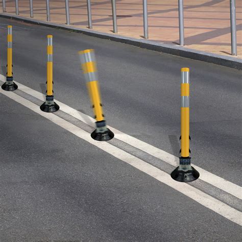 Yellow Flexstake Surface Mount Tubular Traffic Delineator Shop Now