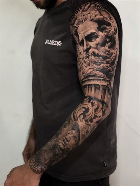 Full Greek Mythology Tattoo Sleeve Tatuaggi Greci Tatuaggi Braccio Tatuaggi Per Uomini