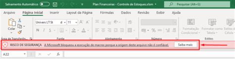 Como Desbloquear A Execução De Macros No Excel Blog Ravel Tecnologia