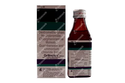 Grilinctus Syrup 100 Ml Uses Side Effects Dosage Price Truemeds