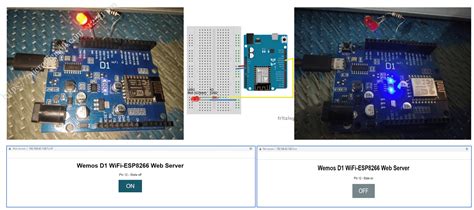Wemos D WiFi ESP As A Webserver To Control LED