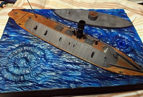 Battle Of The Monitor And Merrimac Css Virginia Lindberg Model Atlantis Re Release R Modelmakers