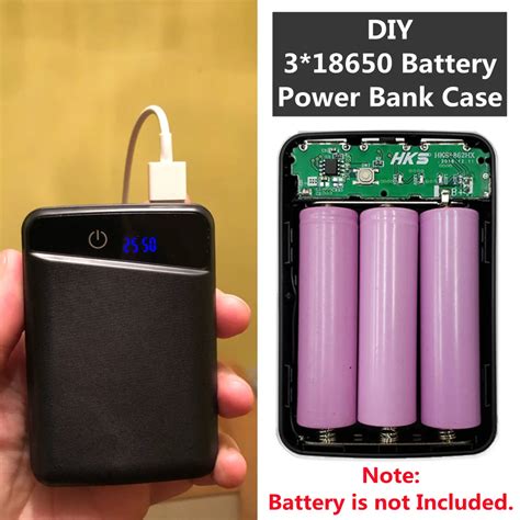 Power Bank Case 18650 3 Batteries | Box Power Bank 3 Batteries 18650 ...