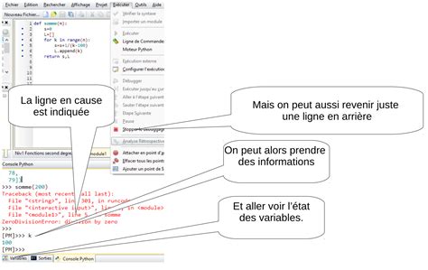 Debuggage — Documentation Edupython