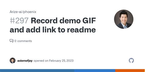 Record Demo And Add Link To Readme Issue 297 Arize Ai Phoenix
