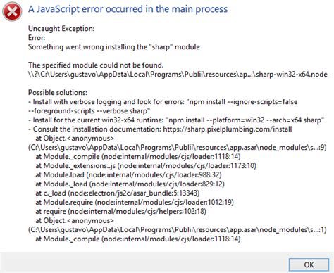 Bug Javascript Error When Installing Publii On Windows 8 64 Bit