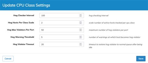 Qos Cpu Ext Queue Settings