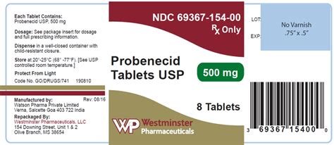Probenecid Tablets Usp