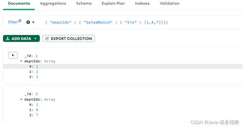 Monogo查出两个数组，满足一个数组任何一个值在另一个数组中 的数据mongotemplate Elemmatch Csdn博客