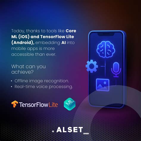 machinelearning mobiledevelopment coreml tensorflowlite aiinapps