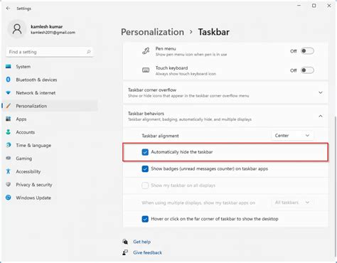 How To Automatically Show And Hide Windows 11 Taskbar Gear Up Windows