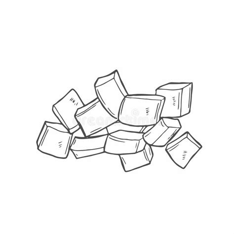 Outline Cut Fresh Bell Pepper Vector Illustration Bell Pepper Pieces