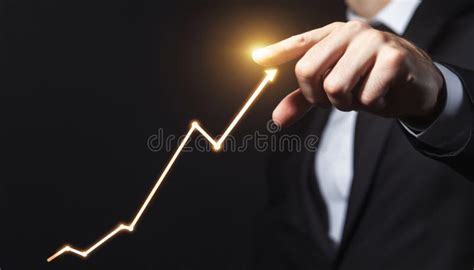 Businessman Uses Modern Computer Virtual Dashboard To Analyze Sales Data And Economic Growth