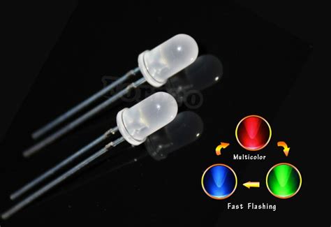 PCS LOT MM Matte RGB LED Round Mm LEDs Flas Grandado