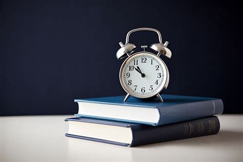 Books Pencils And An Alarm Clock Background High Resolution Textbook Education Background