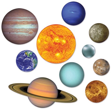 Solar System Cutouts 10 Pkg Space Solar System Solar System Solar